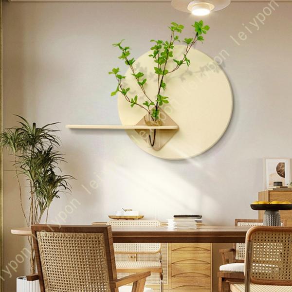 【発売日：2025年11月20日】砂岩風の立体アート+透明花瓶+ミニ収納ラック!【製品にはライトが付属していないため、お客様は別途ご購入が必要です!】【侘寂風×立体抽象デザイン】自然と静けさを感じる侘寂風スタイルに、抽象的な立体デザインを組...