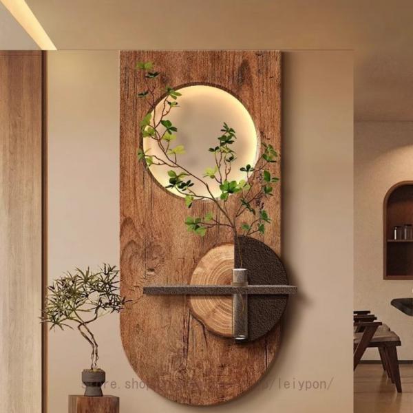 【発売日：2025年08月15日】砂岩風の立体アート+透明花瓶+ミニ収納ラック!【製品にはライトが付属していないため、お客様は別途ご購入が必要です!】【侘寂風×立体抽象デザイン】自然と静けさを感じる侘寂風スタイルに、抽象的な立体デザインを組...