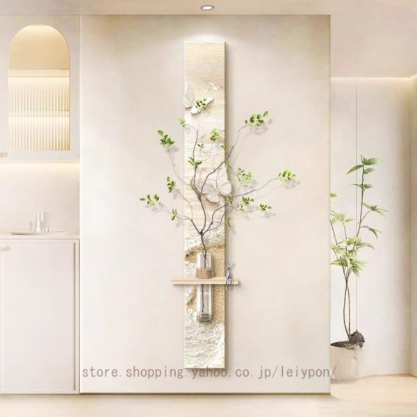 【発売日：2025年08月15日】砂岩風の立体アート+透明花瓶+ミニ収納ラック!【製品にはライトが付属していないため、お客様は別途ご購入が必要です!】【侘寂風×立体抽象デザイン】自然と静けさを感じる侘寂風スタイルに、抽象的な立体デザインを組...