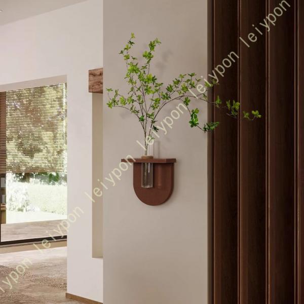 【発売日：2025年07月26日】砂岩風の立体アート+透明花瓶+ミニ収納ラック!【製品にはライトが付属していないため、お客様は別途ご購入が必要です!】【侘寂風×立体抽象デザイン】自然と静けさを感じる侘寂風スタイルに、抽象的な立体デザインを組...