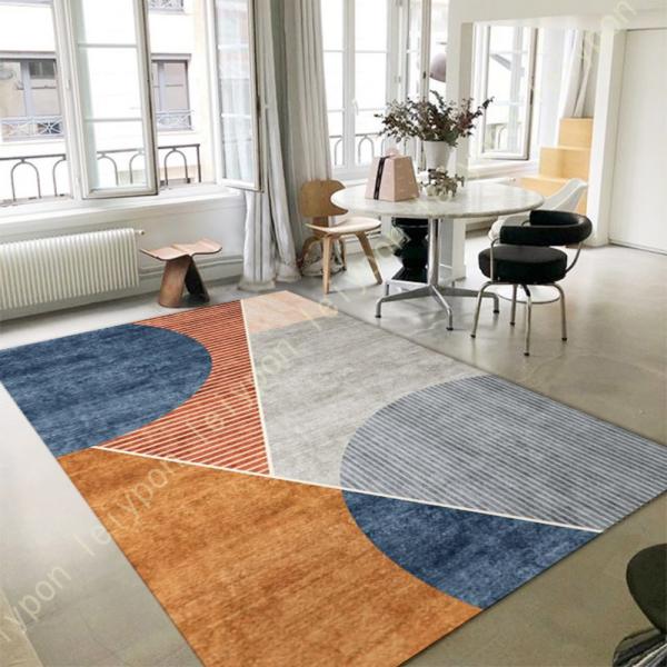 【発売日：2023年03月10日】[組成]：ポリエステル100%（プリント柄です）　 　 　            [厚さ]:約6mm   　  シンプルなデザインは、お部屋の雰囲気をがらりと変えます！ 洋室はモダン、和室に敷いてもモダンな...