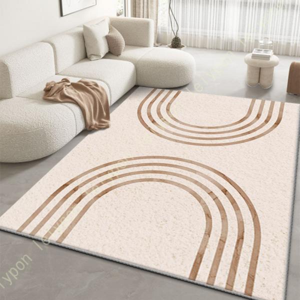 【発売日：2023年03月15日】[組成]：ポリエステル100%（プリント柄です）　 　 　            シンプルなデザインは、お部屋の雰囲気をがらりと変えます！ 洋室はモダン、和室に敷いてもモダンな印象に早変わり♪　　 お部屋に...