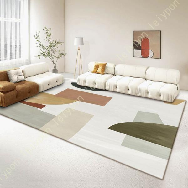 【発売日：2023年02月16日】[組成]：ポリエステル100%（プリント柄です）　 　 　            [厚さ]:約6mm   　  シンプルなデザインは、お部屋の雰囲気をがらりと変えます！ 洋室はモダン、和室に敷いてもモダンな...