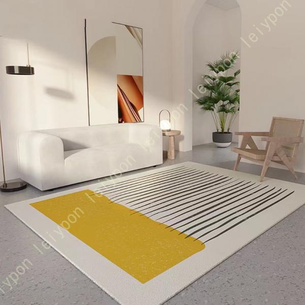 【発売日：2023年03月21日】[組成]：ポリエステル100%（プリント柄です）　 　 　            シンプルなデザインは、お部屋の雰囲気をがらりと変えます！ 洋室はモダン、和室に敷いてもモダンな印象に早変わり♪　　 お部屋に...