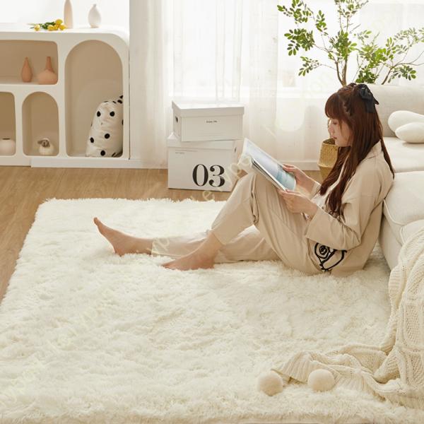 【発売日：2022年10月05日】裏面：不織布(滑り止め付き) 素材：ポリエステル  遊び毛が出にくい超極細繊維使用。毛足が長くてふかふかですが、コロコロでも毛が抜けないので掃除しやすくてとてもいいです。掃除機かければゴミも絡まずきれいにな...