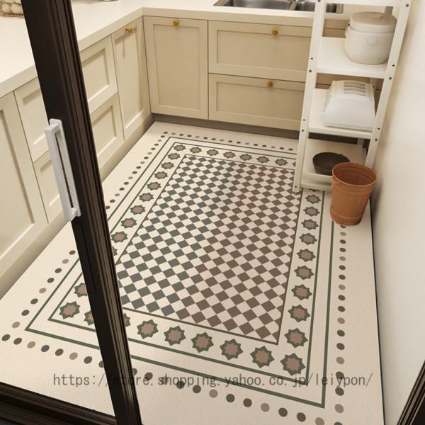 【発売日：2023年08月23日】表面材質：puレザー  裏面：滑り止め加工！！！ご注意：この商品は単品販売で、セットではありません商品の特徴★水や油汚れもサッと拭けるからお手入れラクラク！汚れたときに面倒な洗濯は不要です。★踏み心地がよく...