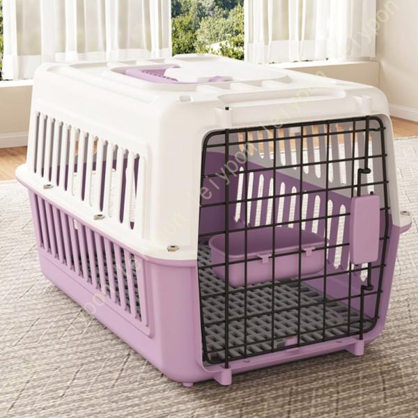 【発売日：2025年06月18日】ペットキャリー 猫 ハード★【持ち運びやすいハンドル付き】ハンドルが付いているので、持ち運びが簡単です。★【しっかりした作り】愛犬、愛猫との徒歩での移動や車移動に欠かせない、犬用キャリーバッグ。高品質なPP...