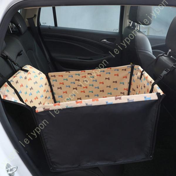 【発売日：2022年09月01日】車用 ペット用 ドライブボックス 中小型犬用 2WAY ドライブベッド 折りたたみ 折り畳み可小型犬用 折り畳み 通年 ペット ドライブシート ベッド クッション マット ペットベット ペットソファ 犬ベッ...