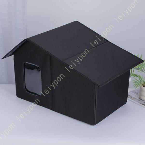 【発売日：2024年12月11日】屋外の猫と犬のペットハウス★すべての猫に温かい家スポンジで裏打ちされており、冬は暖かく、夏は涼しいです。ツール要らなく、数分間で簡単に分解して組み立て、折りたたんだ後、スペースをほとんど取らなく、屋内外での...