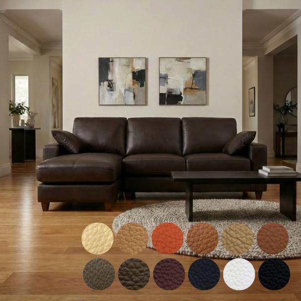 ■横幅：198cm■奥行き：ソファ部奥行き：85cmカウチ部奥行き：140cm■高さ：※金属製脚の高さ12cmにした場合は、ソファの高さ約82cm、シートの高さ約45cmになります※木製脚の高さ10cmにした場合は、ソファの高さ約80cm、...