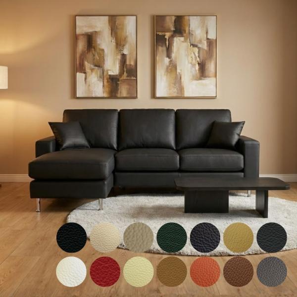 ■横幅：198cm■奥行き：ソファ部奥行き：85cmカウチ部奥行き：140cm■高さ：※金属製脚の高さ12cmにした場合は、ソファの高さ約82cm、シートの高さ約45cmになります※木製脚の高さ10cmにした場合は、ソファの高さ約80cm、...