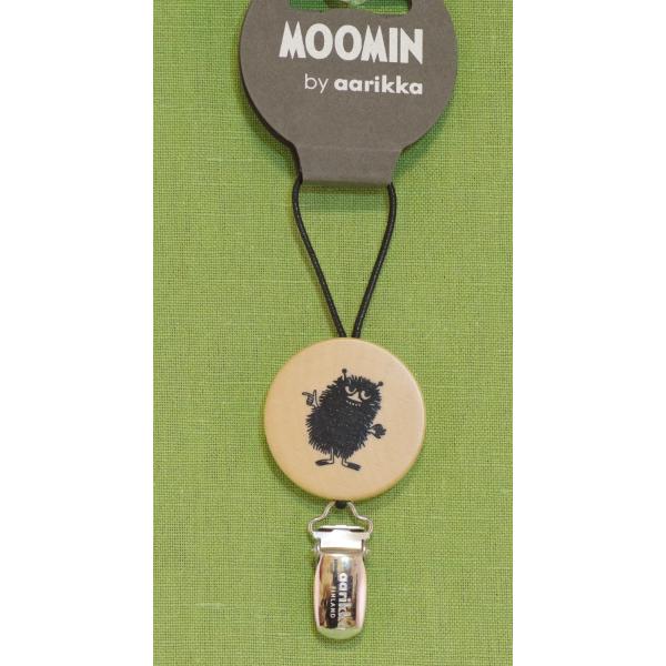 aarikkaは1954年創業のフィンランドの良質の丸い木材を使用した可愛らしいアクセサリーやインテリア雑貨のブランドです。大きさ（全体）約12ｃｍムーミンとコラボしたタオルクリップです。タオルだけでなく、カバンにぶら下げてちょっとしたアク...