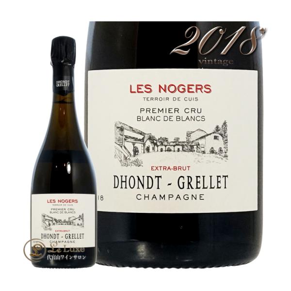 【商品名】Dhondt Grellet Les Nogers Blanc de Blancs Extra Brut 2018【蔵元】ドント・グルレ / Dhondt Grellet【生産地】フランス/France＞シャンパーニュ地方/Cha...