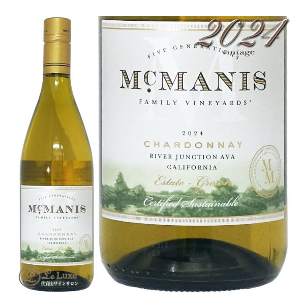 【商品名】McManis Family Vineyards Chardonnay River Junction California 2024【蔵元】マックマニス・ファミリー・ヴィンヤーズ / McManis Family Vineyard...