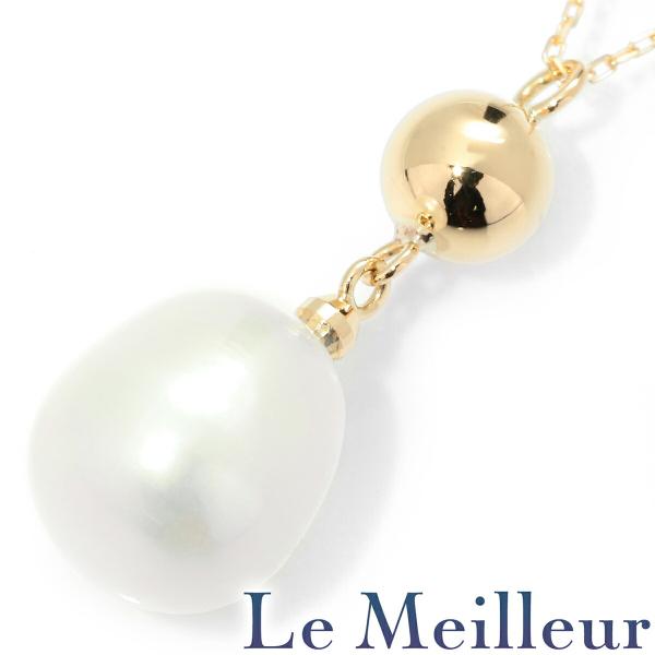 [商品ランク]S　新品仕上げ済※詳細は下表をご確認ください[商品名]パールペンダントネックレス[サイズ]トップデザインサイズ：約19.0×8.1mmチェーン長さ：約45.0cm(42.0cmに調節可能)トップ取り外し：不可本体重量：約1.6...
