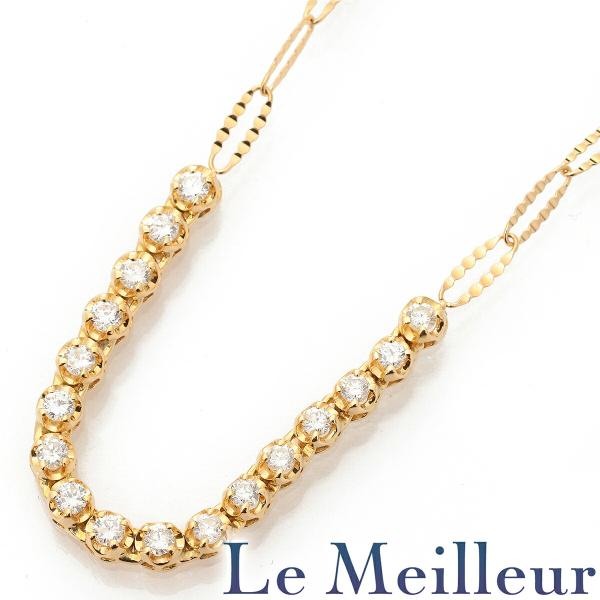 [商品ランク]S 新品同様[商品状態]プロによる新品仕上げ済み[商品名]ネックレス[サイズ]トップデザインサイズ：約3.0×53.0×2.3mmネックレスサイズ：約41.0cm本体重量：約3.4g[素材]イエローゴールド K18[石の種類]...