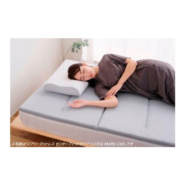 ［※お取り寄せ商品です※］エアロキューブ(R)とメッシュ生地により、湿気を逃し快適な寝心地のセミダブルサイズのマットレスです。3次元スプリング構造のエアロキューブ(R)が優れた体圧分散性で正しい寝姿勢を保ちます。中央部に配置したかためのエア...