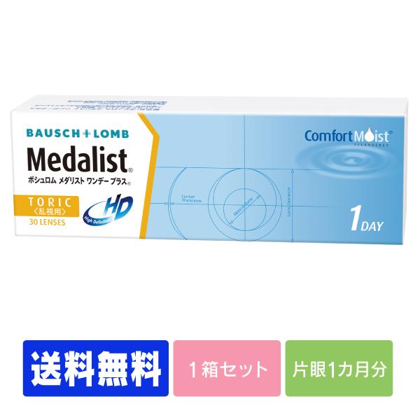 通常の球面デザインレンズでは、レンズに入ってくる平行線を一点に集束しにくい欠点がありました。それに対し、非球面レンズデザインのメダリスト ワンデープラス　乱視用　は、像ボケのない、輪郭や細部まで鮮明でシャープな視界を実現します。医療機器承認...
