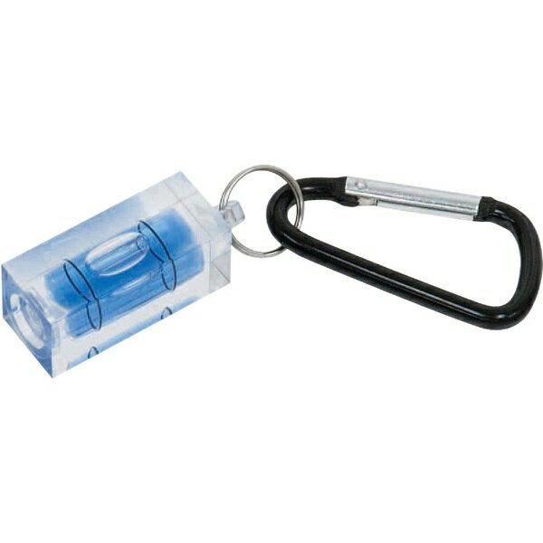 ■透明度の高いアクリル樹脂と視認性抜群のブルーレベルで水平をクリアに確認できます。■大型のカラビナ付で携帯に便利です。【用途】水平の測定【仕様】長さ(mm)：42、高さ(mm)：15、厚み(mm)：15、マグネット：なし、質量(g)：12精...