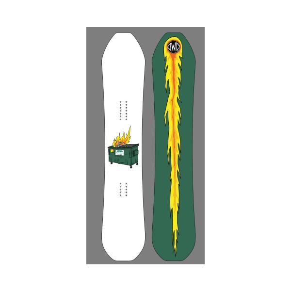 ●Dinosaurs Will Die●NEVERNOT・Poplar core w / birch stringers・biax / biax　glass・ABS sidewalls・Powder pack・Split-able stri...