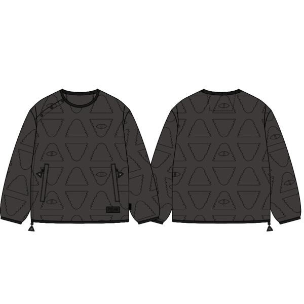 ●POLER　CYCLOPS QUILTED CREW ●サイズ：XLサイズシンプルなデザイン、スノーボードでも使用できる1枚POLER（ポーラー）フォトグラァーのBenji Wabnerと、映像クリエーターKharma Vellaがディレ...