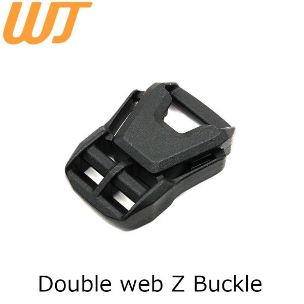 ■用途/特長メーカー：WOOJIN品名：Double web Z Buckleテープ巾：15mm/5〜6mm材質：ポリアセタール結束用品やストラップ、アウトドア用品に使用できるミニバックルです。韓国のプラスチックバックルメーカー Wooji...