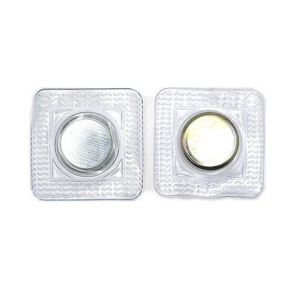 ■用途／特長磁力が弱めの隠しマグネットです。薄手の素材やマグネットの脱着をゆるめにしたい際に便利です。サイズ丸型：直径10mm/13mm/15mm/17mm/20mm角型：20×10mm仕様：外側カバー付き数量：1組入り（1組はマグネット2...