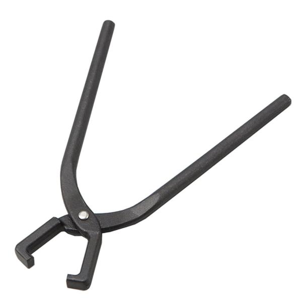 ■用途／特長がま口などの紙紐を入れた後、口金の足の両端を押えます。そのほか部分的な圧着やファスナースライダーの加工に使用できます。