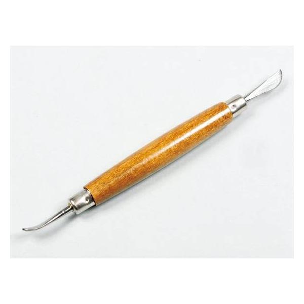 ■用途／特長フラットとスプーンの両面タイプのステンレス製モデラです。カービングをはじめとする造形や型押しなどの様々な成型作業に使用できるモデラです。フラットは手縫い線や折り線などの筋付けにも使用できます。ステンレス製で錆びず、好みの形状に削...