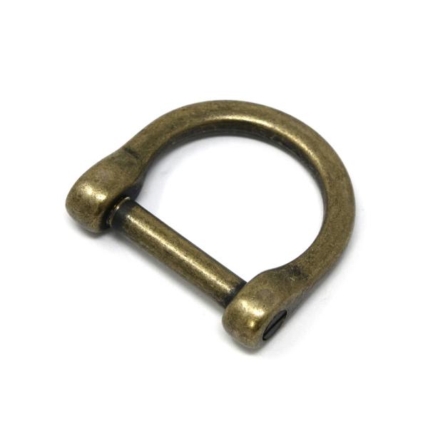 ■用途/特長ダイキャスト製ネジ式のDカン(手カン)です。高級感があり、ネジ式で取付けが簡単です。ネジ式金具を使用することで作品の幅が広がります。　■仕様／内容色：アンティーク数量：2個入りベルト巾：15mm 高さ：25mm　巾:25mmベル...