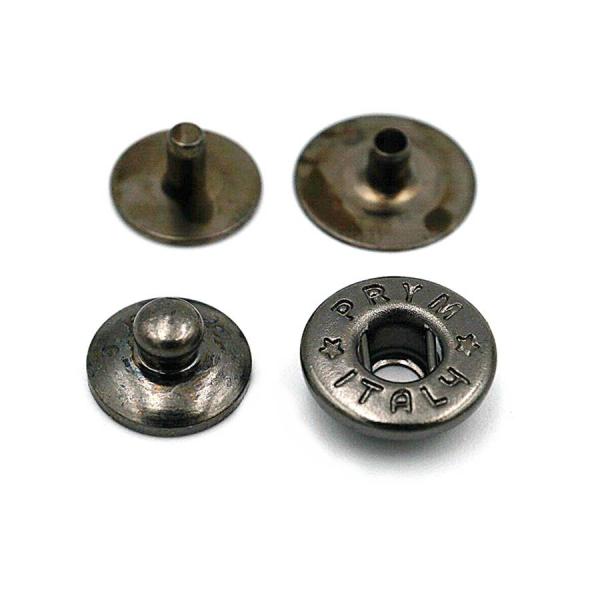 ■用途/特長イタリアPRYM社製のこだわりの高級カクシホックです。ギボシタイプは高級感を演出します。径：約9mｍ色：黒ニッケル数量：10組入り[打棒］プリムホック打ちメス用/プリムホック打ちオス用（ギボシタイプ）[ハトメ抜きのサイズ］7号（...