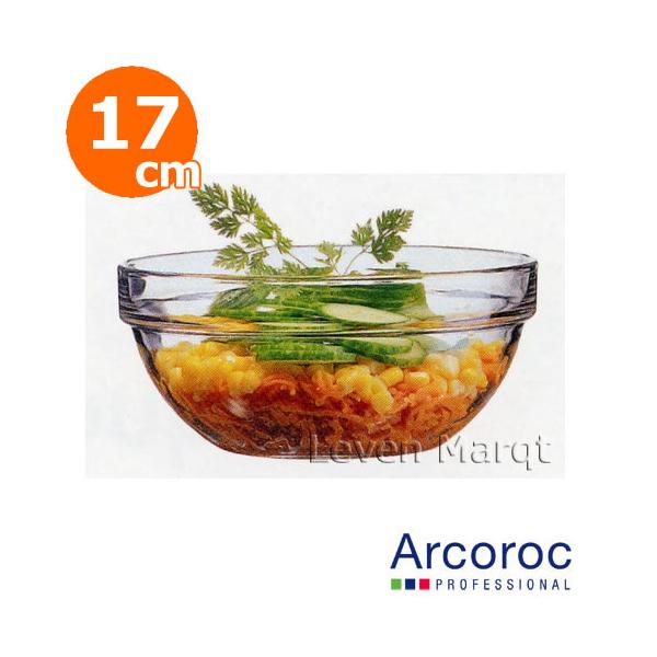 アルコロック　スタックボール17.0cm同じサイズなら10個ほどのスタッキングができるスタックボール。プロフェッショナル向けに作られているので、割れにくく電子レンジや食洗機も使用することができます。お料理用のボールとしてはもちろん、小さいサ...