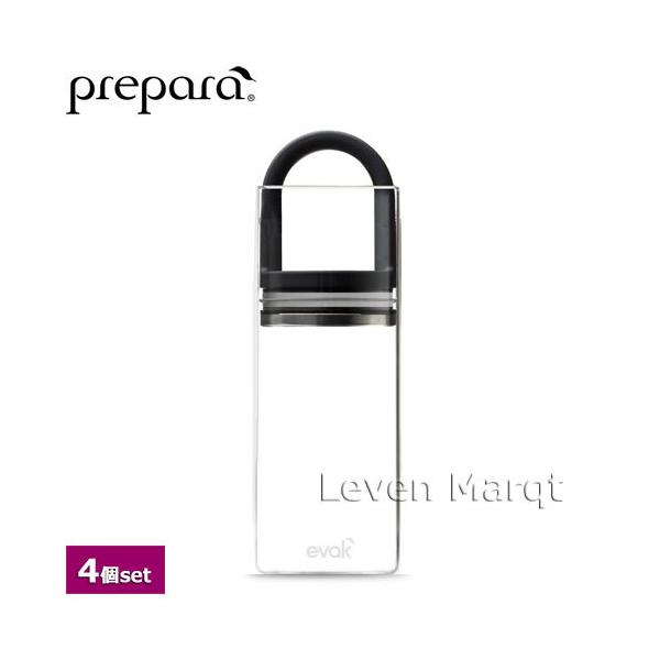 イヴァーク L ロングハンドル 4個セットプレパラ prepara押すだけ簡単！空気を抜いて保存ができるキャニスターです。蓋についたエアバブルにより、ハンドルを押し下げるだけで容器内の空気が抜け保存ができます。再び開ける際も、ハンドルを引き...