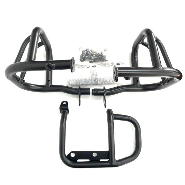 GB350C（2024〜）インドホンダ純正　エンジンパイプ　 新品　08F70-K3R-D00　となります。GB350C　2024年モデル〜に取付可能。取り扱い説明書はウェブ参照用のURLが付属しております。国内純正オプションのエンジンパイ...