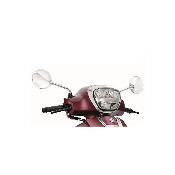 アドレス125（DP12H/EN11J）用インドスズキ純正 クラシックミラー　左右セット　新品　となります。アドレス125（2022〜）に取付可能です。ミラー部直径120mmとなります。取付は純正ミラーと交換するだけです。取説ございませんの...