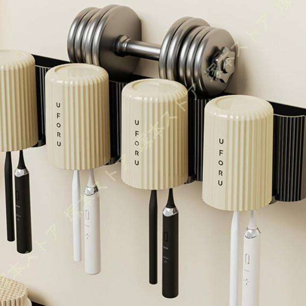 商品の説明歯ブラシスタンド ホルダー 洗面台収納家族のトイレタリーを組み込む問題を解決するための製品のセット◆材質：ABS、PP素材◆カラー：写真通り◆サイズ：コップスタンド=10*6.5*9cm、歯磨きコップ=7*10cm、カップは耐久性...