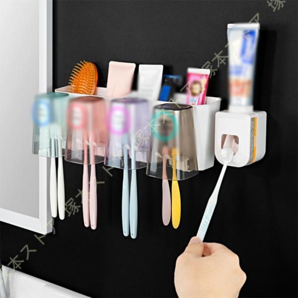 商品の説明【サイズ】2本のコップスタンド=17*13*11cm（歯磨きコップ×2）、3本のコップスタンド=25*13*11cm（歯磨きコップ×3）、4本のコップスタンド=34*13*11cm（歯磨きコップ×4）、歯磨き粉ディスペンサー=7*...