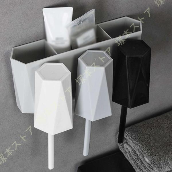 商品の説明製品サイズ おおよそ：歯ブラシホルダー=25.8*5.5*11.5cm(コップ 付き)。歯磨きコップ=7.5*10.7cm。吸盤壁掛け式 吸盤がついているため、壁面には傷つけることなく設置できます。場所をとらず、省スペースで使える...