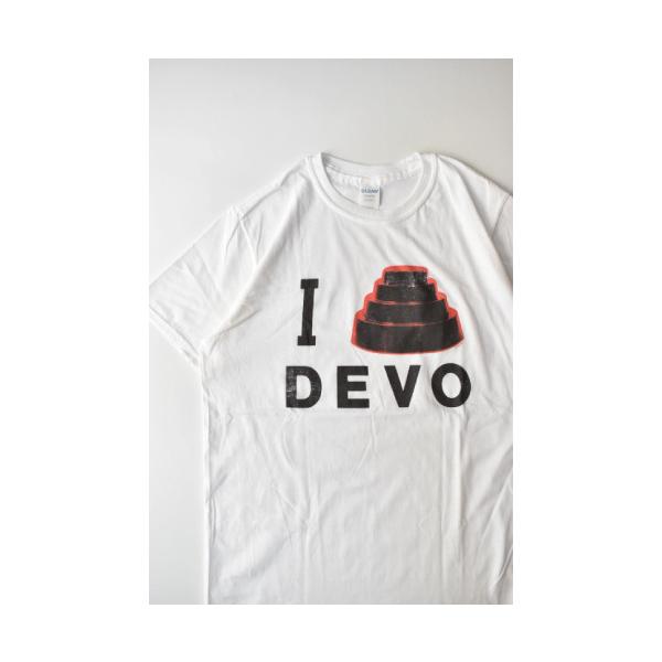 MUSIC TEE (ミュージックティー) DEVO "I DOME DEVO" [WHITE] のご紹介です。  70年代後半に登場したニュー・ウェイヴ・バンドのなかでも、特に影響力をもったバンドで、クラフトワークとともにテクノ・ポップの...