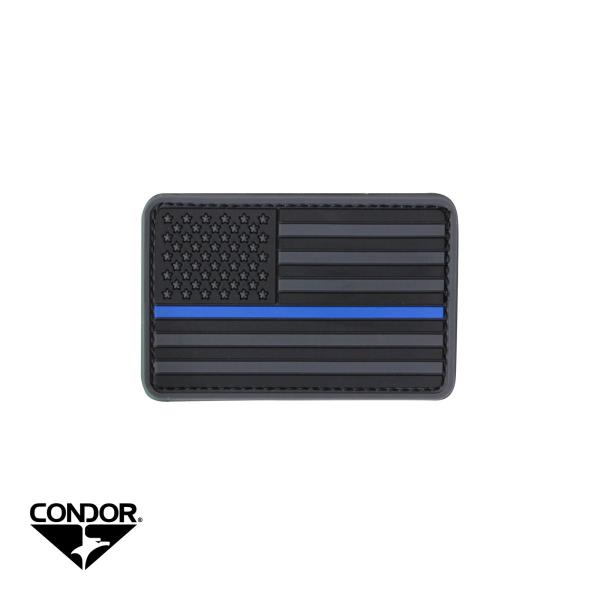 PVC US FLAG PATCH ( 1PCS / PACK ) BLUE LINE当店はG&amp;G JAPAN  , CONDOR JAPAN のオフィシャルサポート店だから安心！