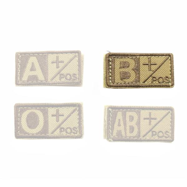 BLOOD TYPE PATCH ( 1PCS / PACK ) B POSITIVE, TAN / BROWNCONDOR製の血液型パッチ1枚です。装備のディテールアップに最適なサイズで、LE〜ミリタリー装備まで幅広く使用できます。サイズ...