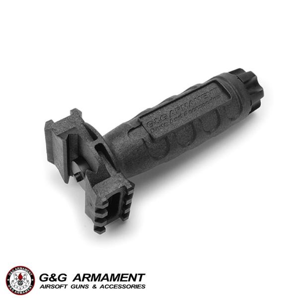 Railed Grip-Black (ABS Injection)    G&amp;G製レール付きグリップ20mmレール仕様ABS樹脂製当店はG&amp;G JAPAN CONDOR JAPANのオフィシャルサポート店だから安心！