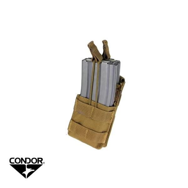 SINGLE STACKER M4 MAG POUCH COYOTE BROWN当店はG&amp;G JAPAN  , CONDOR JAPAN のオフィシャルサポート店だから安心！