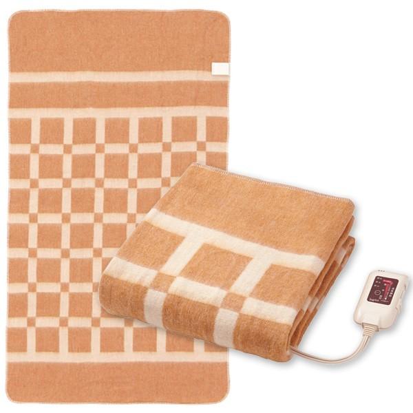 送料無料-沖縄・離島除く ギフトに 頭寒足熱、ダニ退治、室温センサー、丸洗い、12時間後自動OFFタイマー(2、4、6時間選択可能)付冷えやすい足元はしっかり暖め、胸元はソフトに包み込むようにやわらかく暖めます。[サイズ]約140×80cm...