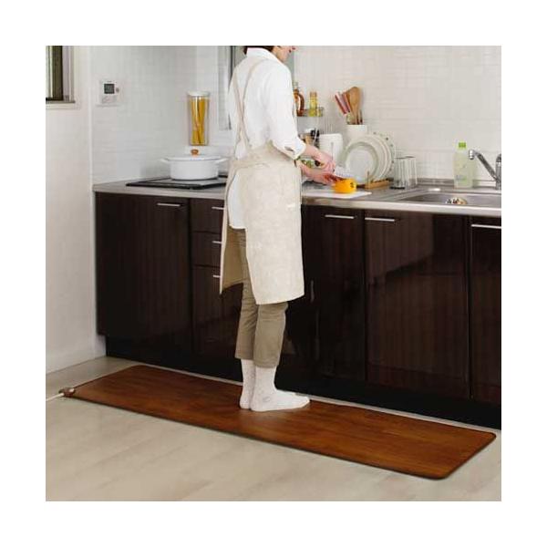 送料無料-沖縄・離島除く●キッチンに合わせて、選べるサイズで快適な水仕事！●冬の辛い家事の時も足元はポカポカ！●フローリングタイプだから、お掃除簡単、キレイ♪●防水表面材を使用しているので、水をこぼしても大丈夫。 汚れも簡単に拭き取れます。...