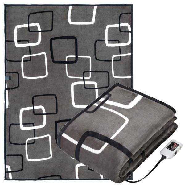 送料無料-沖縄・離島除く あたたかい毛布  SB20KW15質感・デザイン・機能性を兼ね備えたプレミアムボア電気毛布。ワイドサイズで全身を覆い暖めます。絹のような、滑らかな肌触りで快適な寝心地。[サイズ]縦：約190cm×横：約140cm[...