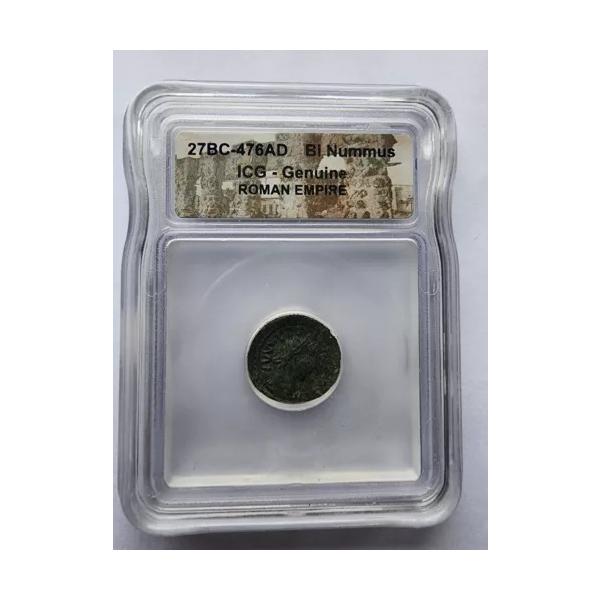 ローマ帝国の古代コイン 27BC - 476AD Bi Nummus 認定