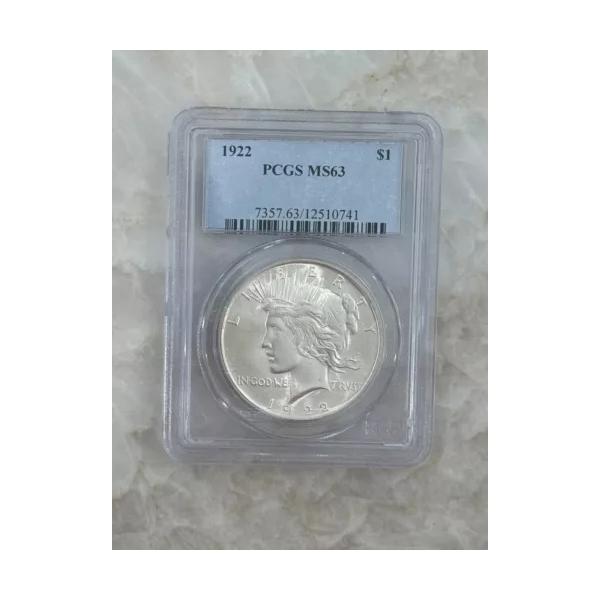 1922 年銀平和ドル - PCGS MS63