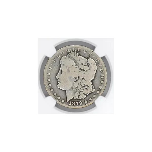 1879-CC $1 モルガン ドル 90% シルバー 収集可能コイン NGC 認定 G 6