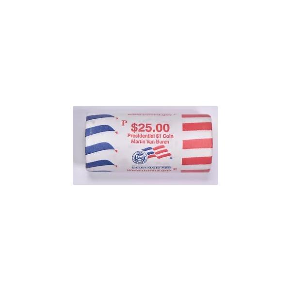 2008-P マーティン ヴァン ビューレン 大統領 $1 コインロール $25 Unc US Mint BU